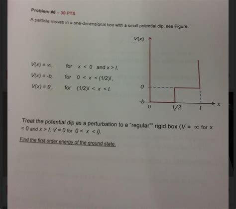 Solved A Particle Moves In A One Dimensional Box With A Chegg