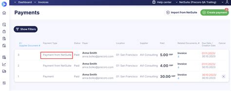Netsuite Invoices Payments And Credit Notes Integration