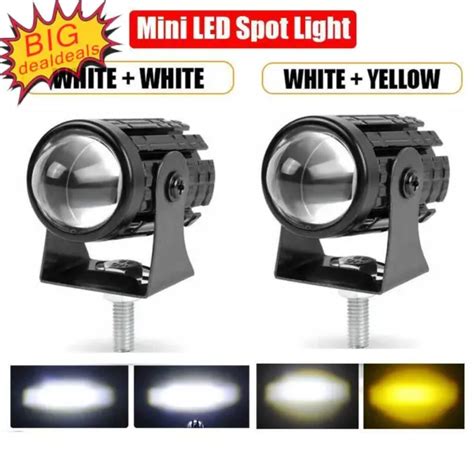 Led Mini Motorcycle Headlight Spot Light Car Fog Driving Lamp Utv Atv