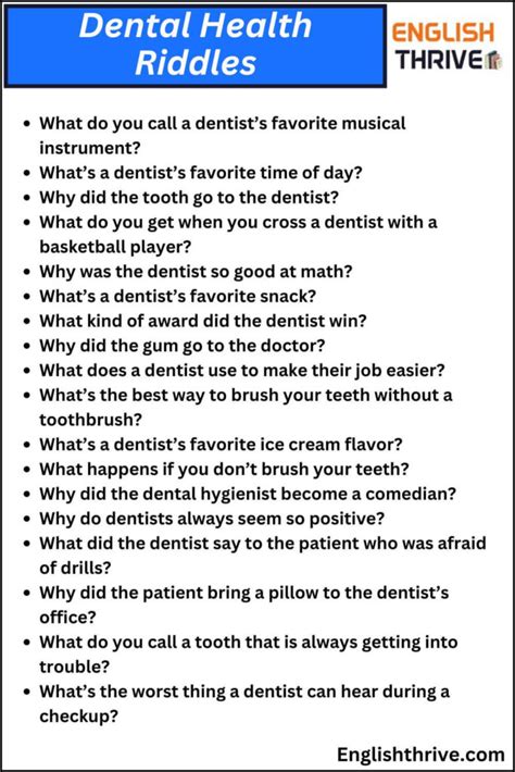 87 Dental Health Riddles To Test Your Teeth Trivia 2026