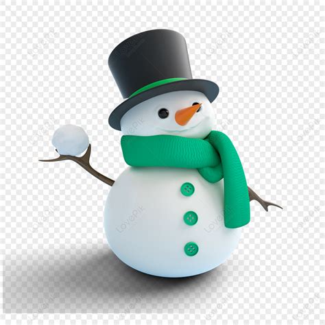 눈덩이 재생 눈사람 일러스트 3d 요소초록만화 Png 일러스트 무료 다운로드 Lovepik