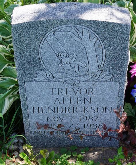 Trevor Allen Hendrickson 1987 1988 Find A Grave Memorial