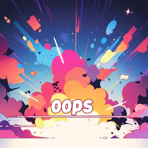 Cloud With Oops Pop Art Message Stock Vector Illustration Of Texture