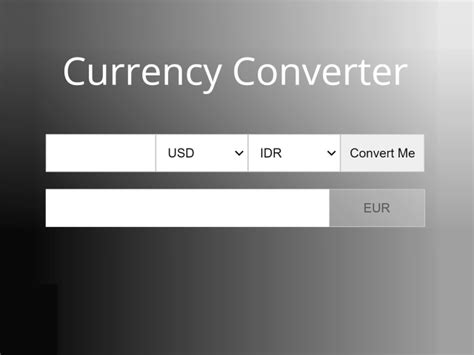 Javascript Convert Currency App — Codepel