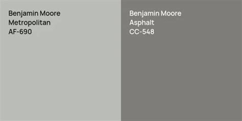Benjamin Moore Metropolitan Vs Benjamin Moore Slip Comparison