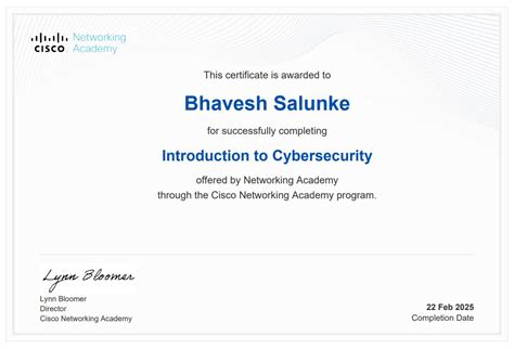 Bhavesh Salunke On Linkedin Cybersecurity Cisconetworkingacademy