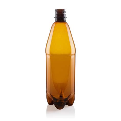 750ml Dark Amber Tint Plastic Csd Bottle 28mm Alcoa Finish Plasdene