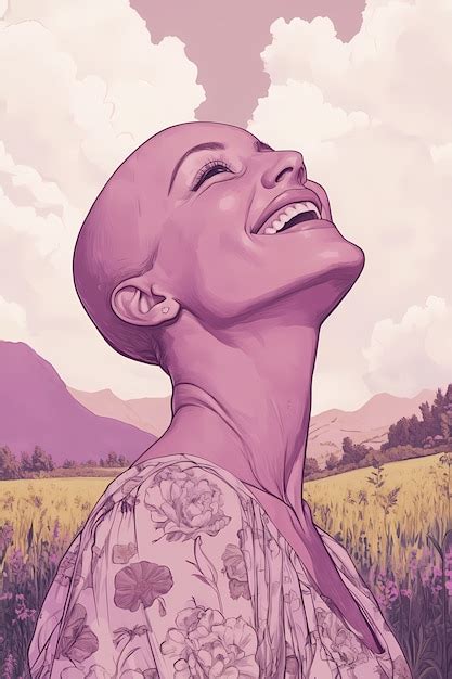 Digital Art Style Illustration For Breast Cancer Awareness Month Ai