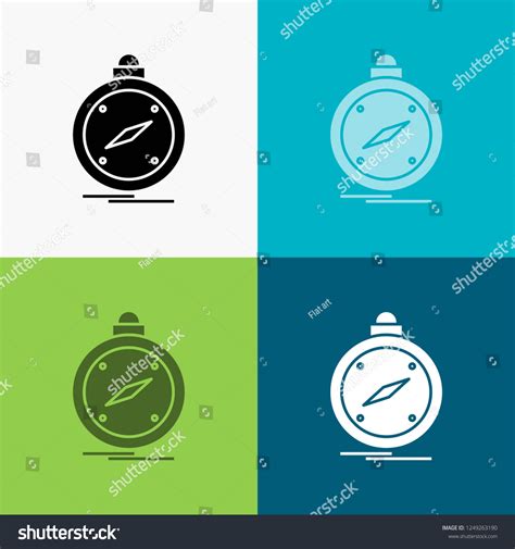 Compass Direction Navigation Gps Location Icon Stock Vector Royalty