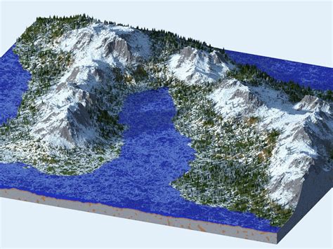 Frozen Fjord A Christmas Special Terrain Minecraft Map