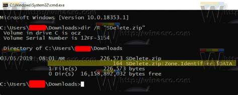 Alternative Ntfs Streams In Windows 10