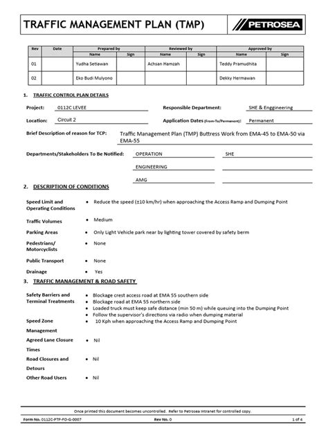 Traffic Management Plan Tmp Buttress Work From Ema 45 To Ema 50 Via