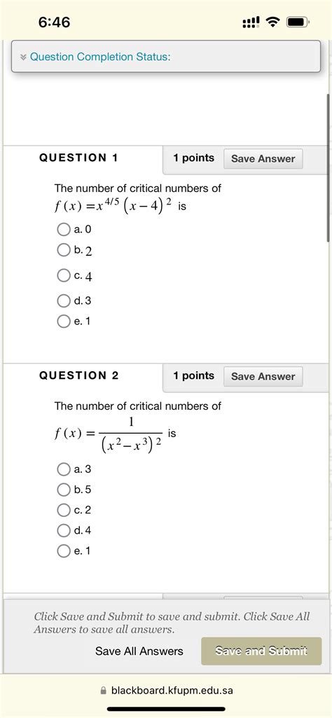 Solved Question 11 ﻿pointsthe Number Of Critical Numbers