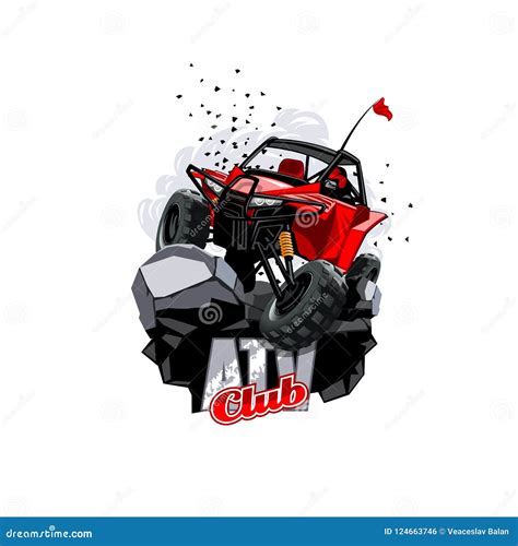 Off Road Atv Buggy Logo Club Stock Vector Illustration Of Race