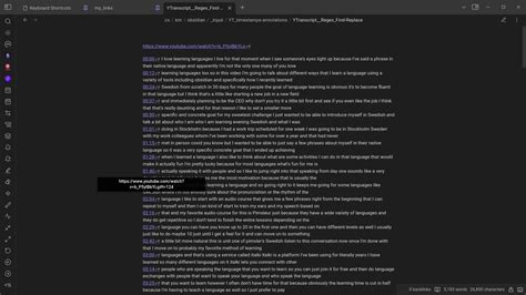 Takeing Video Notes Via Media Extend And Obsidian Yt Transcript Page Help Obsidian Forum