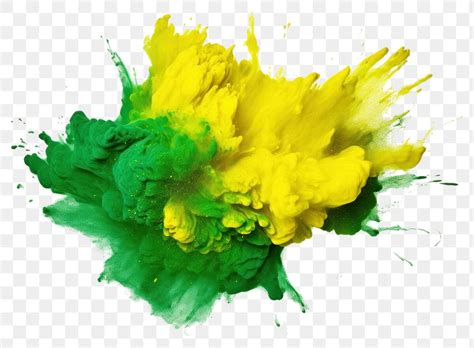 PNG Vibrant Green Yellow Explosion Free PNG Rawpixel