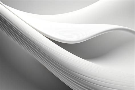 Premium Photo Abstract Black And White Sculpture With Flowing Curved Lines