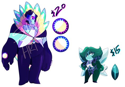 Peacock Topaz And Aquamarine Adopts Closed By Spadesarts On Deviantart