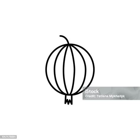 구 세의 블랙 화이트 벡터 일러스트입니다 신선한 베리의 선 아이콘입니다 채식주의 채식 음식입니다 건강 식사 성분입니다 고립 된 개체 0명에 대한 스톡 벡터 아트 및 기타