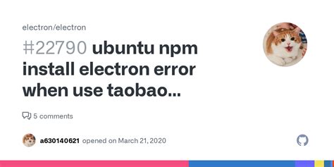 Ubuntu Npm Install Electron Error When Use Taobao Mirrors Issue