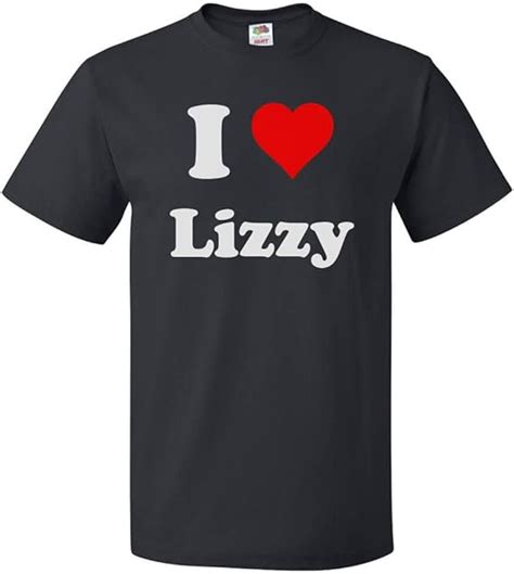 Shirtscope I Love Lizzy T Shirt I Heart Lizzy Tee Clothing