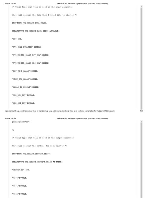 Sap Hana Pal K Means Algorithm Or How To Do Cust Sap Community 2