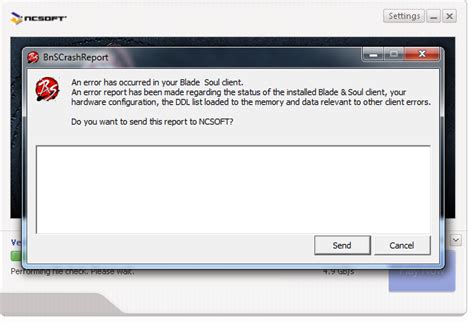 Error Crash Report Bug Reports Blade And Soul Forums