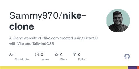 GitHub Sammy Nike Clone A Clone Website Of Nike Com Created Using ReactJS With Vite And