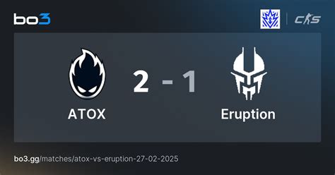 Atox Vs Eruption Cs2 Match At Mesa Asian Masters 2025 Asian Qualifier