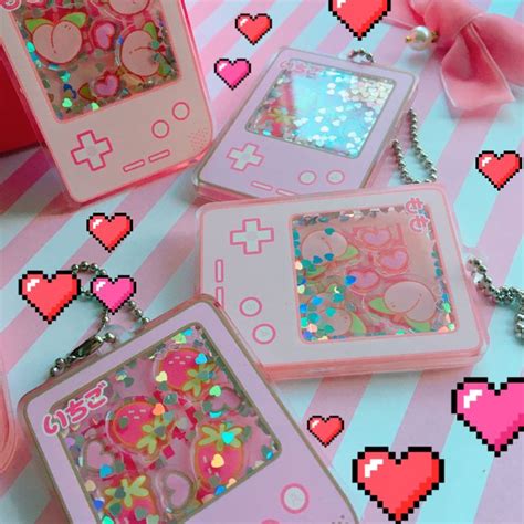 Gameboy Shaker Keychains Miniature Crafts Gameboy Keychain