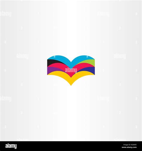 Colorful Book Icon Logo Element Sign Stock Vector Image And Art Alamy
