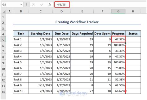 Tracker In Excel Task Tracker Progress Tracker And So On