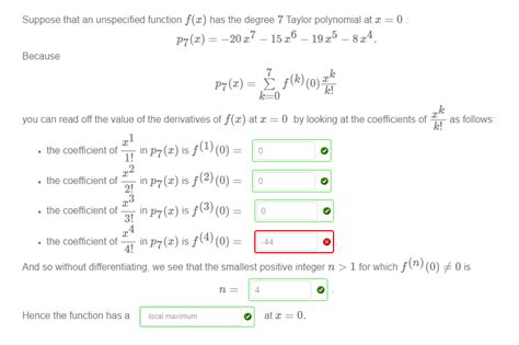 Solved Suppose That An Unspecified Function Fx Has The