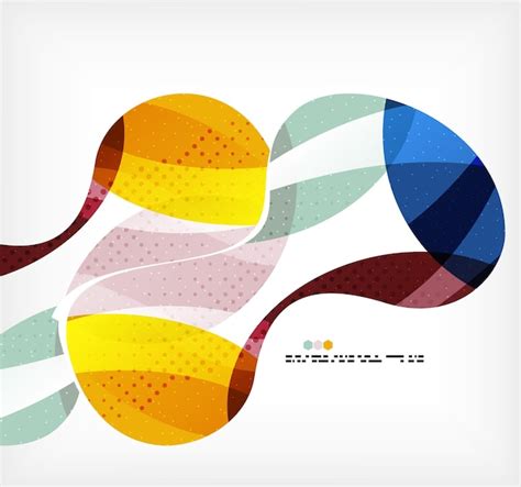 Premium Vector Colorful Abstract Flowing Shapes