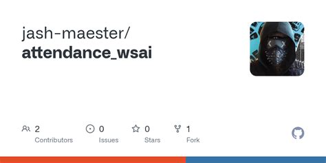 Github Jash Maesterattendancewsai