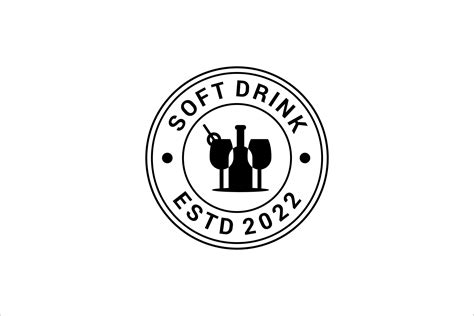 Soft Drink Logo Juice Glass Cafe Logo Graphic By Koji Antero · Creative
