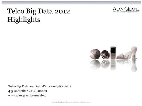 Telco Big Data 2012 Highlights Ppt