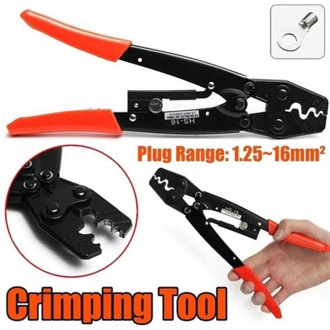 Hs 16 1 25 16mm² Crimping Pliers Cable Lug Crimper Tool Bare Terminal Crimper Hand Tools For Non