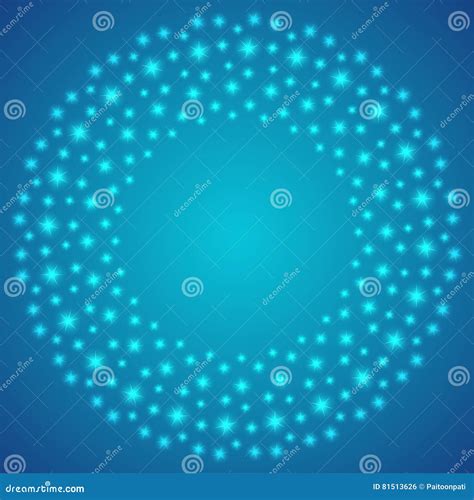 Light Sparkling Pattern Circle Shape Stock Vector Illustration Of