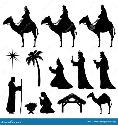 Nativity Silhouette Wise Men