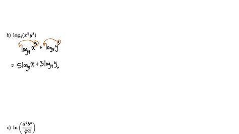 Example Expanding Logarithmic Expressions Youtube