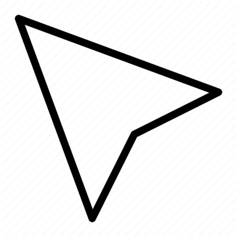 Click Send Pointer Arrow Mouse Direction Cursor Icon Download On Iconfinder