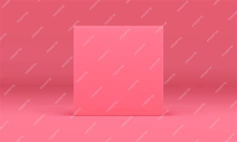 Premium Vector Pink 3d Squared Wall Vertical Basic Foundation Premium Decor Element Realistic