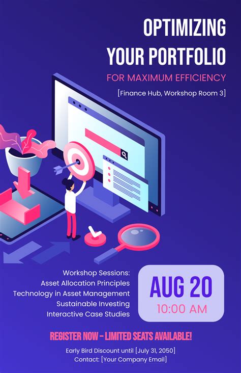Free Asset Management Strategies Workshop Poster Template To Edit Online