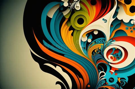 Collaboration Abstract Art Generative Ai Stock Illustration