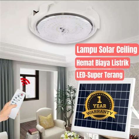 Promo Lampu Ceiling Plafon Led Solar Lampu Teras Plafon Lampu Tenaga Surya Watt Diskon