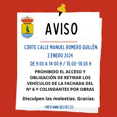 Corte De Tráfico Hoy En La Calle Manuel Romero Guillén