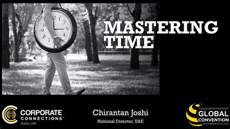 mastering time chirantan joshi