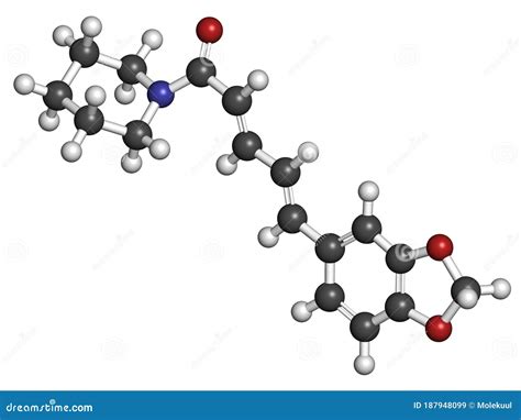 Piperine Black Pepper Molecule Responsible For The Pungency Of Black