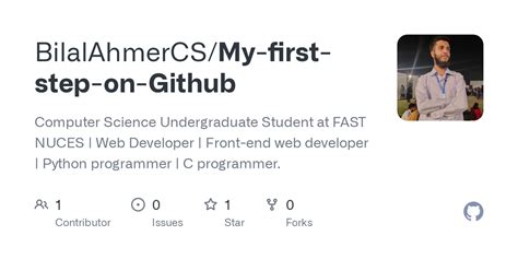GitHub BilalAhmerCS My First Step On Github Computer Science